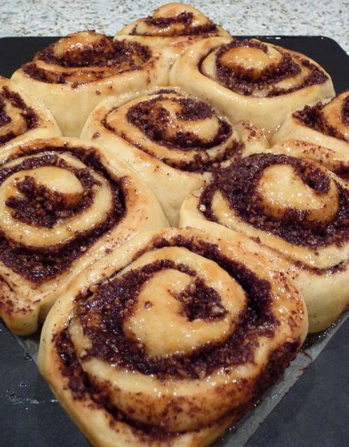 Cocoa Hazelnut Buns | Zeb Bakes