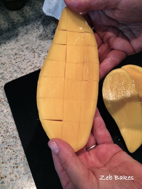 How to cut up a mango | Zeb Bakes