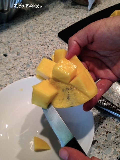How to cut up a mango | Zeb Bakes